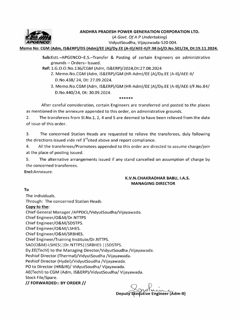 Memo Transfers Final | PDF