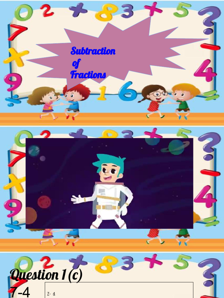 Fraction Subtraction Guide | PDF