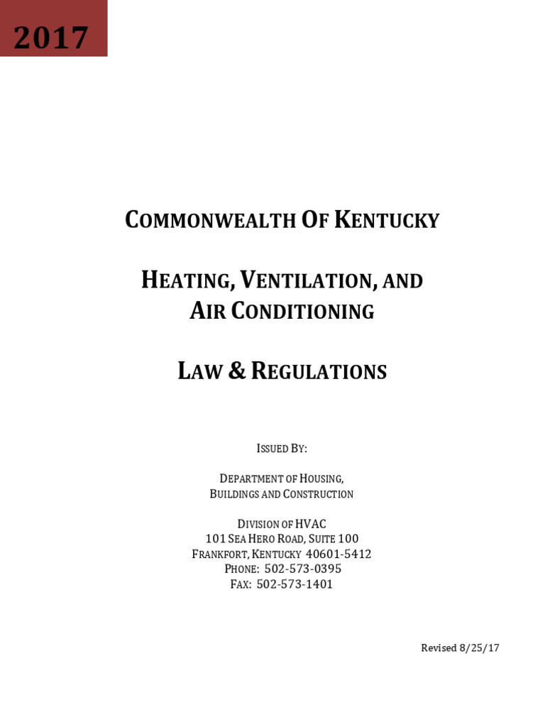 KY 2017law | PDF | License | Apprenticeship