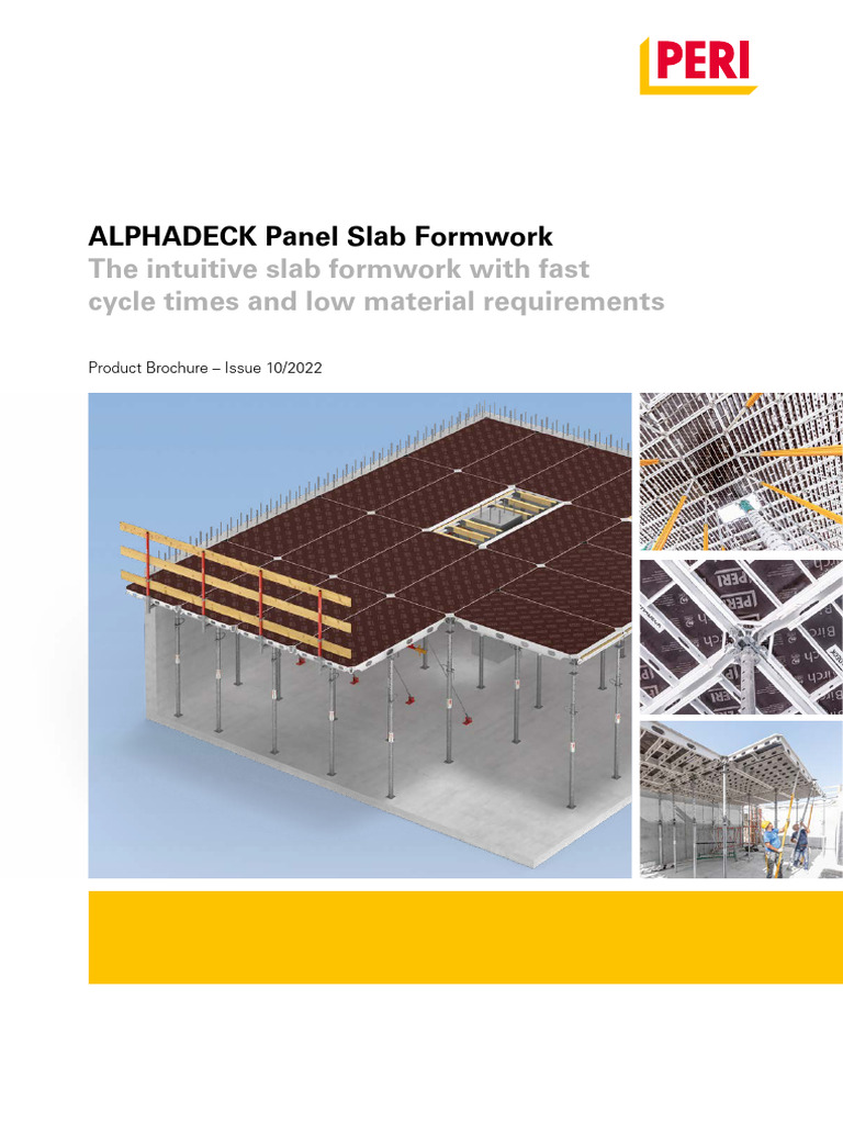 ALPHADECK Panel Slab Formwork Overview | PDF | Building Engineering