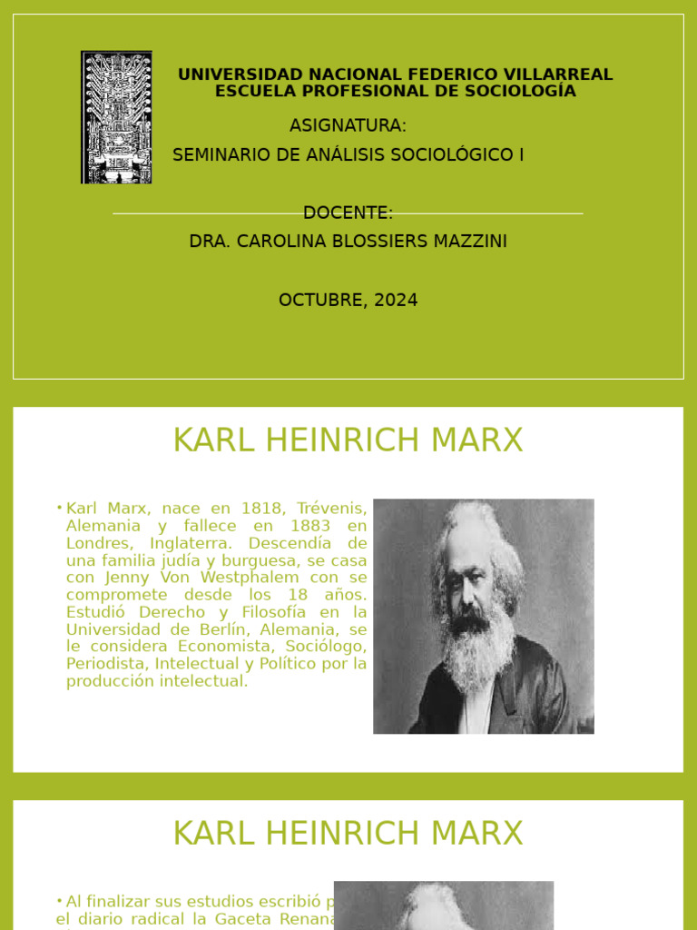Karl Marx Unfv | PDF | Karl Marx | La teoría de la alienación de Marx