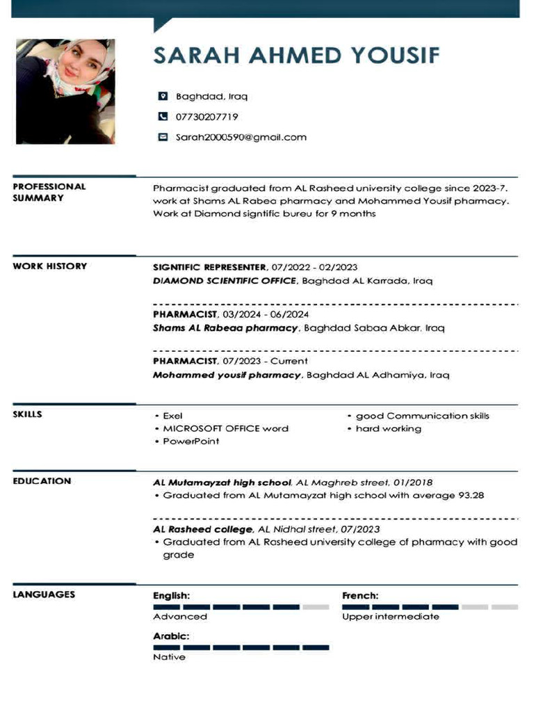CV Sarah2024 | PDF