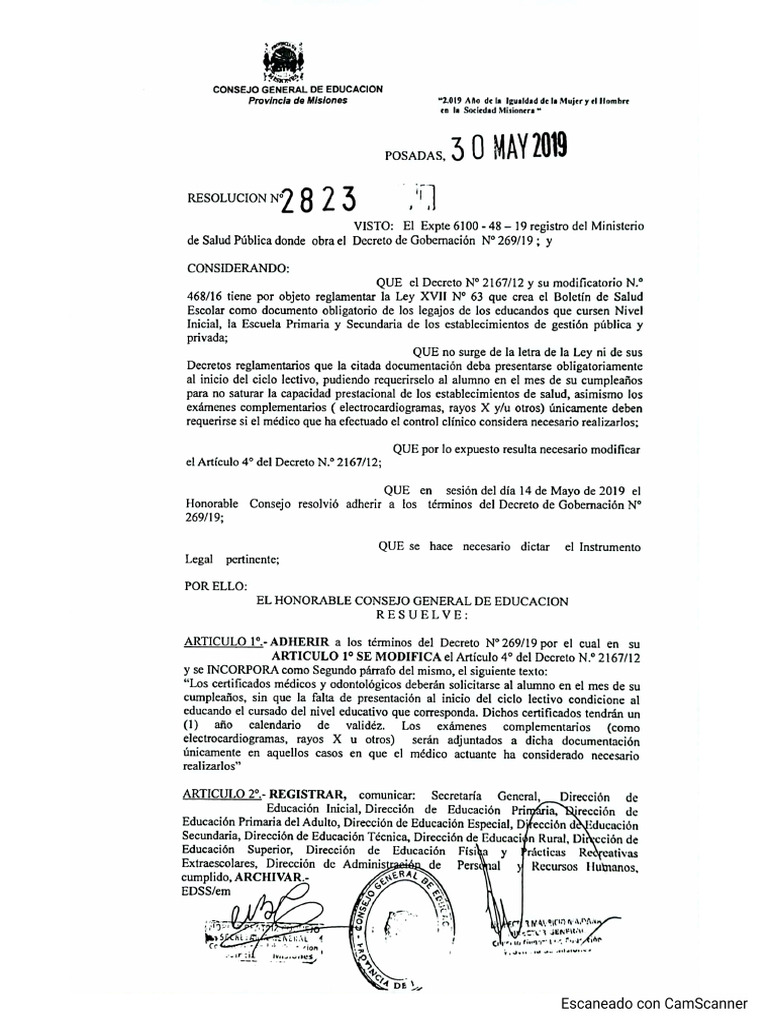 0215 Re 2823-19 Se Solic Cert Mes Del Cumpleaños | PDF