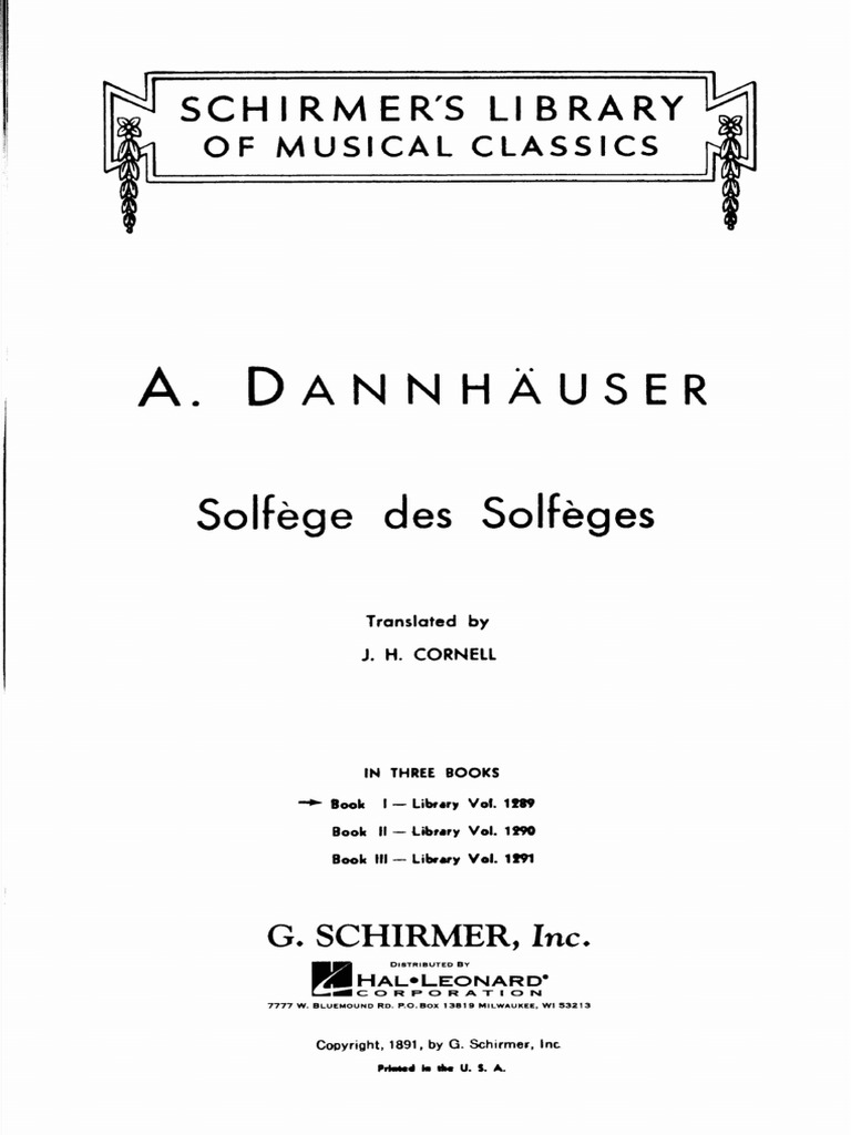 Solfege Des Solfeges | PDF