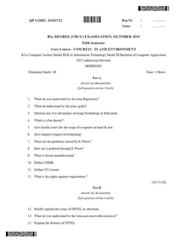 It and Environment 2019 Min | PDF | Electronic Waste | Natural Environment