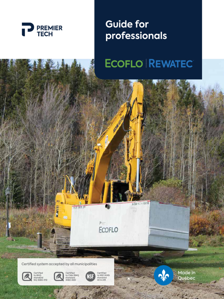 Ecoflo Professional-Guide QC EN-CA | PDF | Septic Tank | Water Treatment