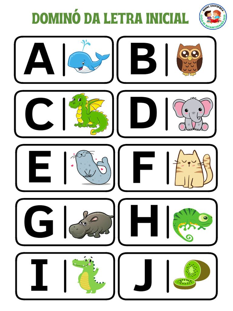 Dominó Da Letra Inicial | PDF