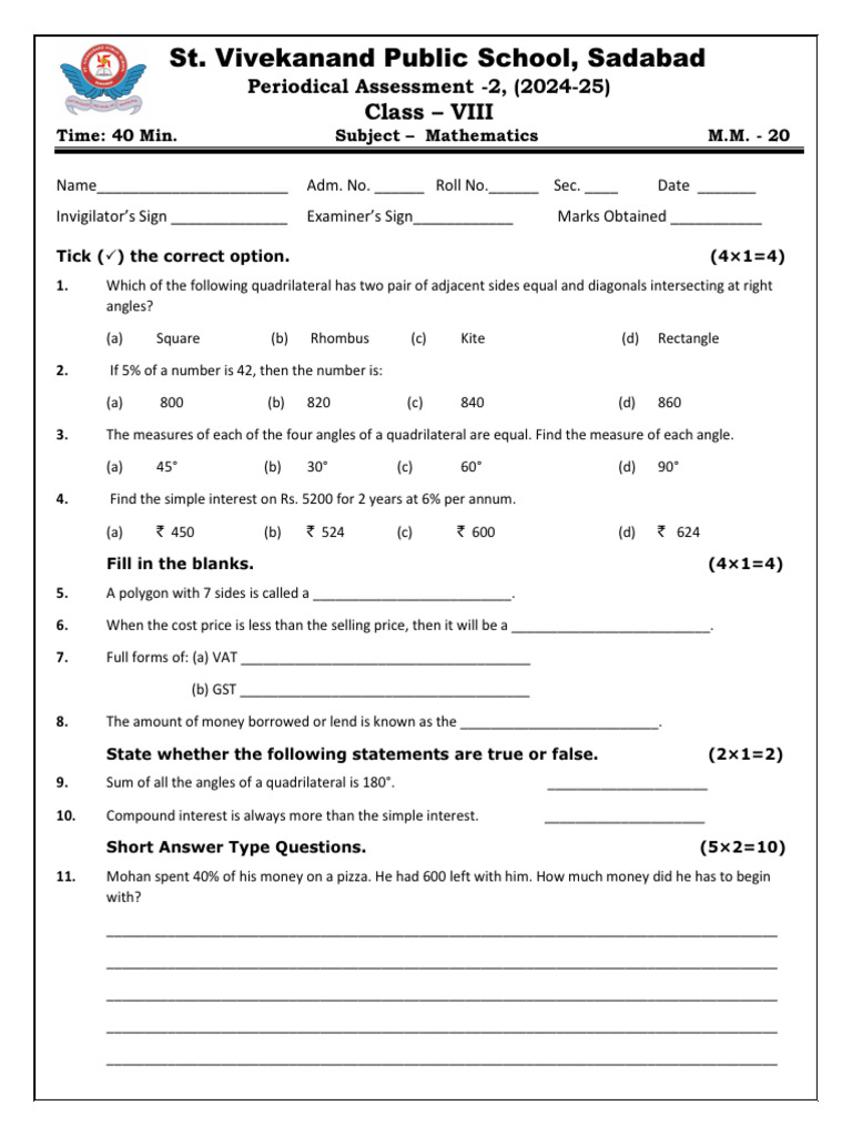 Viii Maths Pdf Euclidean Geometry Elementary Geometry