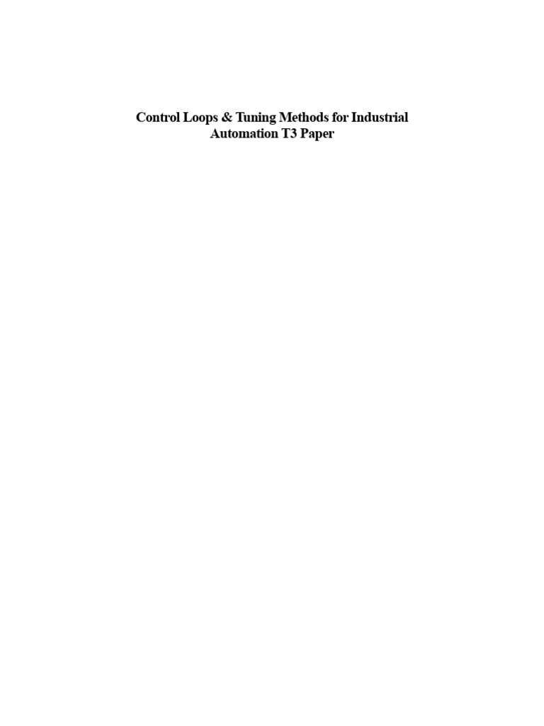 Capps - Control Loops in Industrial Automation | PDF | Electric Motor ...