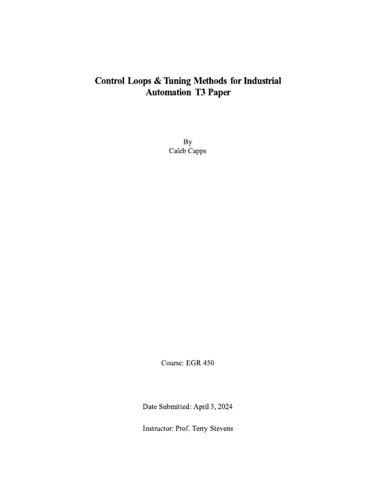 Industrial Control Methods | PDF