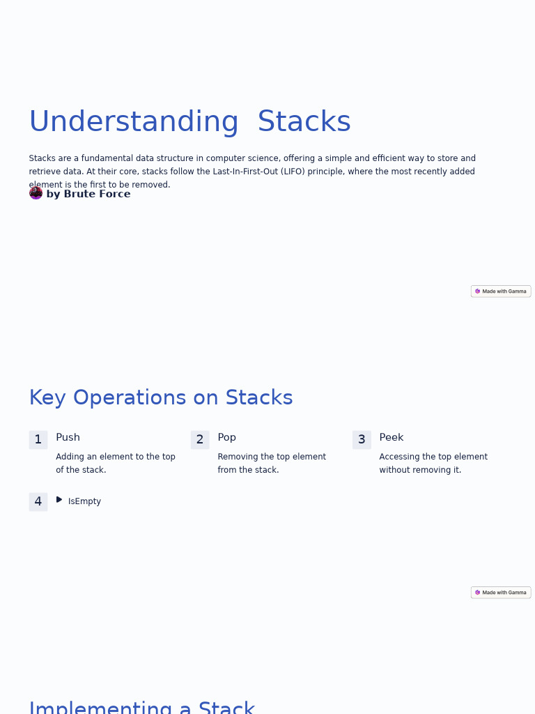 Understanding Stacks | PDF | Computer Programming | Computing