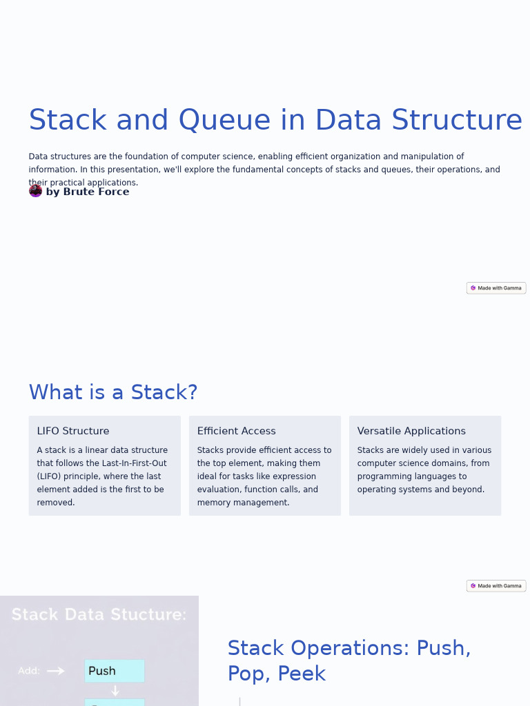Stack And Queue In Data Structure Pdf Queue Abstract Data Type Software Engineering