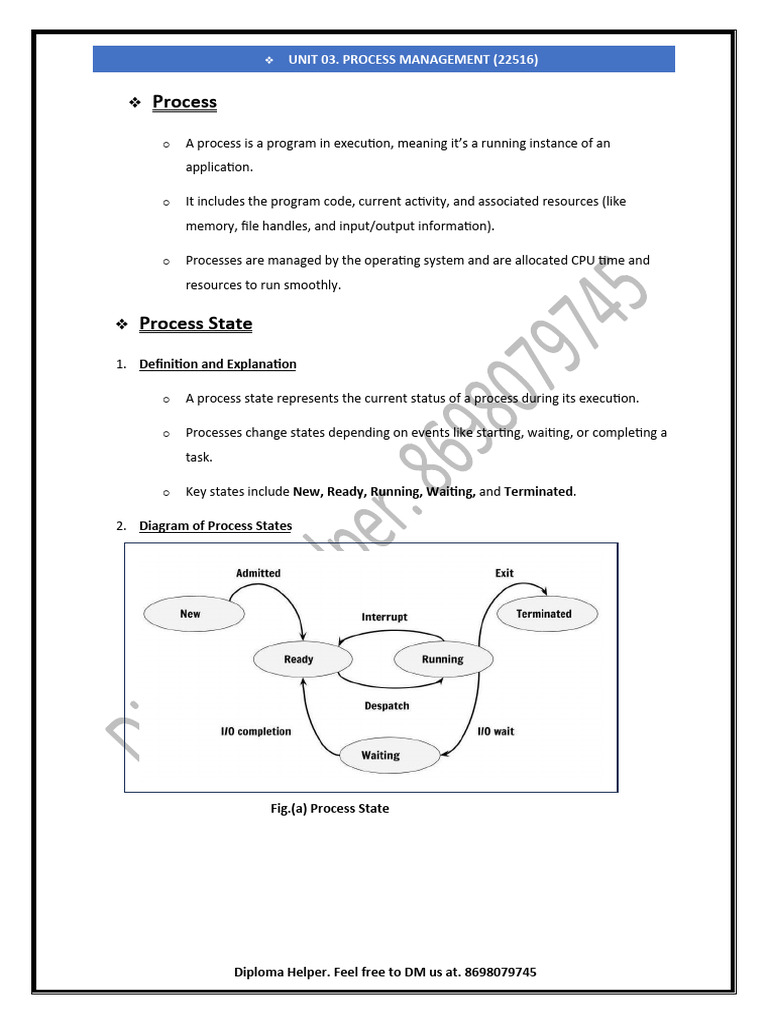 Unit03-Osy(22516) | PDF | Thread (Computing) | Process (Computing)
