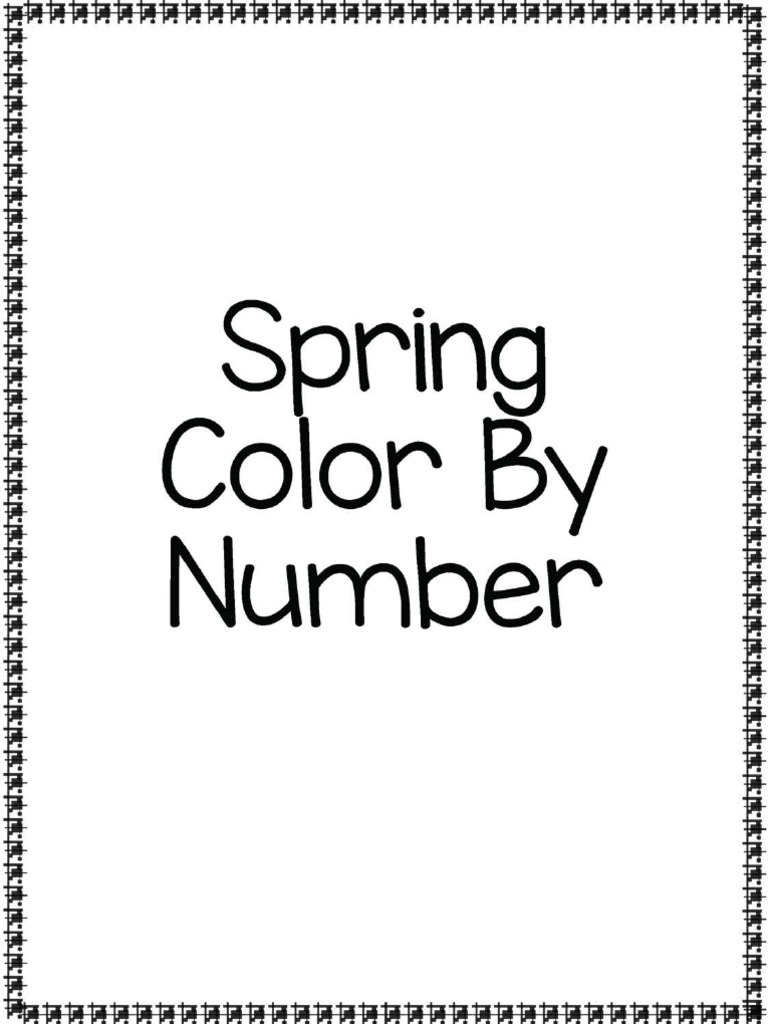 Spring Color by Number A | PDF