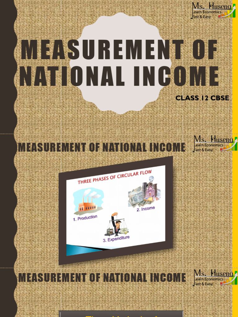 Measurement of National Income 3 Methods | PDF | Measures Of National ...