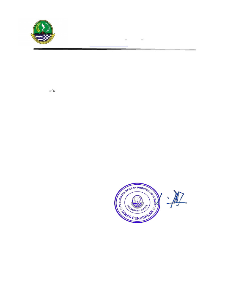 Dispensasi KBM untuk LDKS SMAN 1 Ciasem | PDF