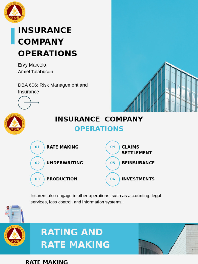 Insurance Company Operations | PDF | Cost Of Living | Insurance