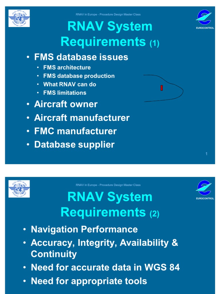 RNAV System Requirements for airplanes | Aerospace | Aviation