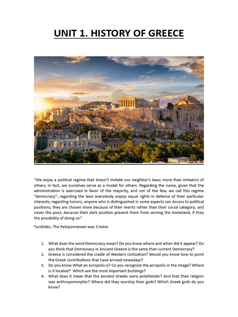 Tema 1 Greek History | PDF | Mycenaean Greece | Sparta