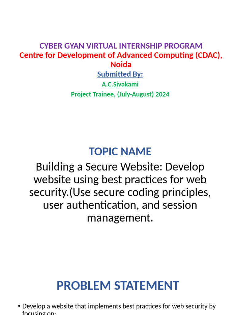 Building Secure Website | PDF | Computer Security | Security
