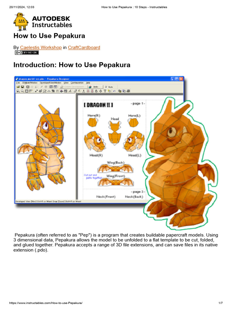 How To Use Pepakura - 10 Steps - Instructables | PDF | Computing | Printing