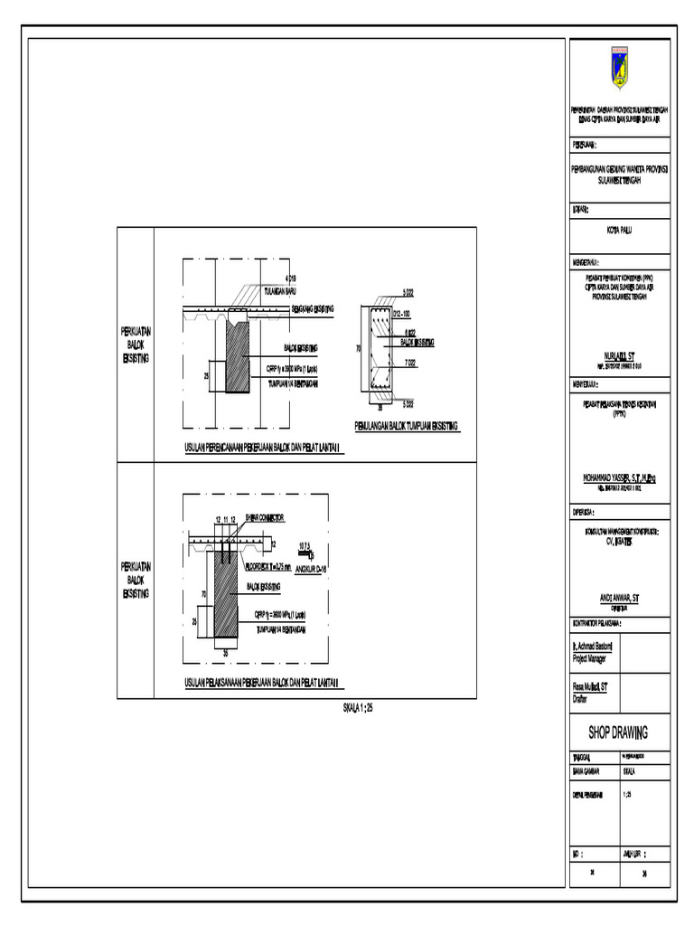 Balok LT 1 Eksisting | PDF