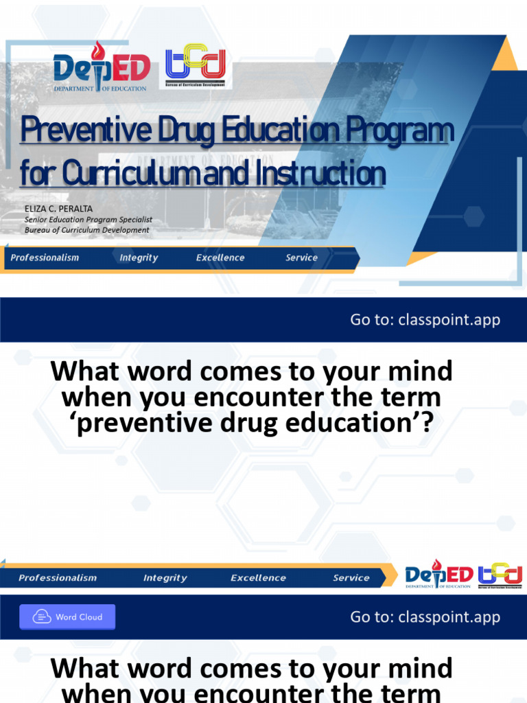 ECPeralta - PDEP Policy and Curriculum Model | PDF | Substance Abuse ...