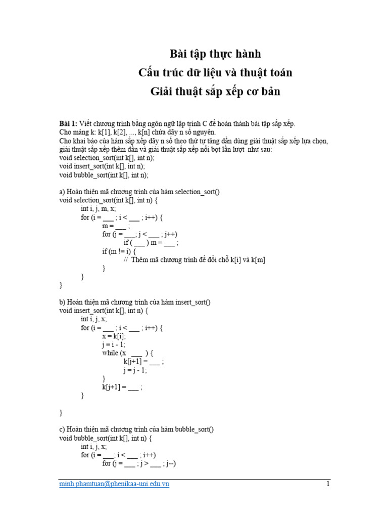 BT7 BasicSorting 1 | PDF