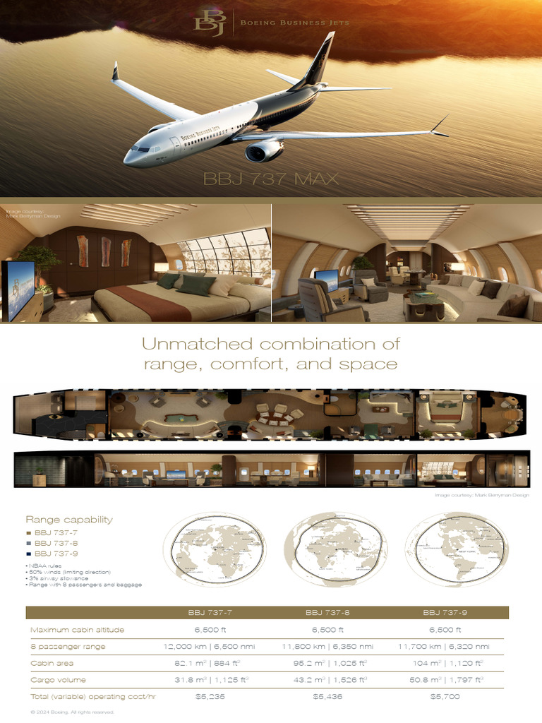 BBJ 737MAX OnePager | PDF | Aircraft Manufacturers Of The United States ...