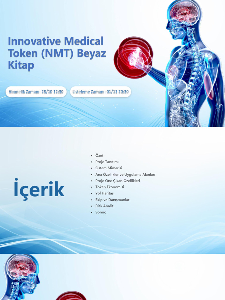 Innovative Medical Token (NMT) Beyaz Kitap | PDF