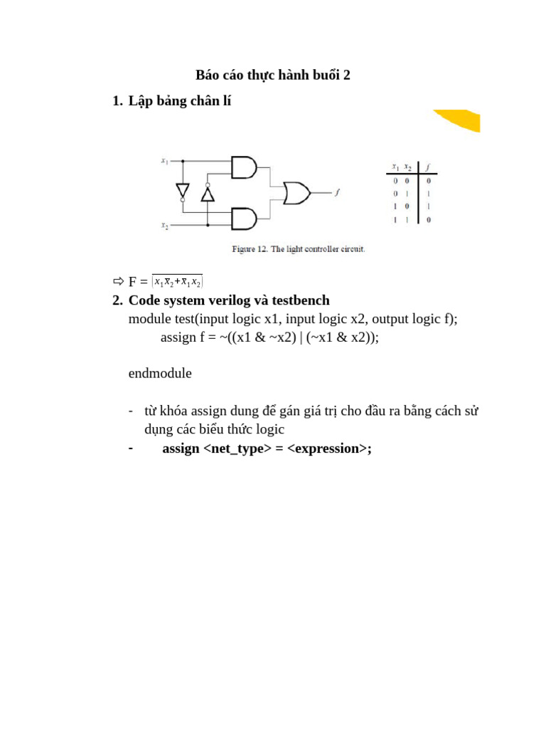 Báo Cáo TH C Hành Bu I 2 | PDF