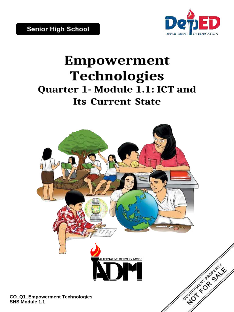 ADMSHS Emp Tech Q1 M1 L1-ICT | PDF | World Wide Web | Internet & Web
