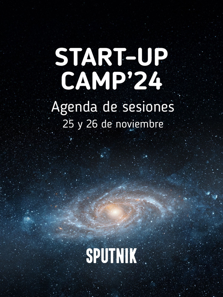 Agenda Start Up Camp 2024 | PDF | Ingeniería | Business