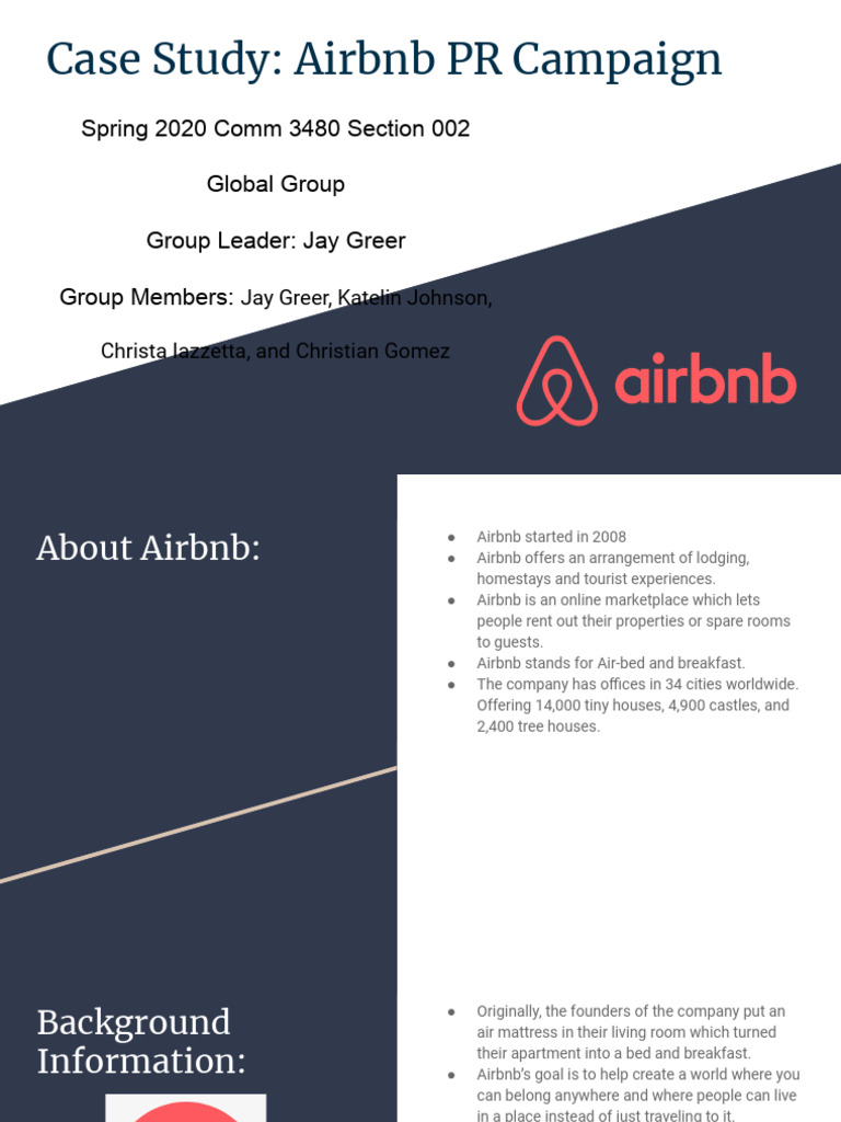 Global PR Project | PDF | Airbnb | Social Media