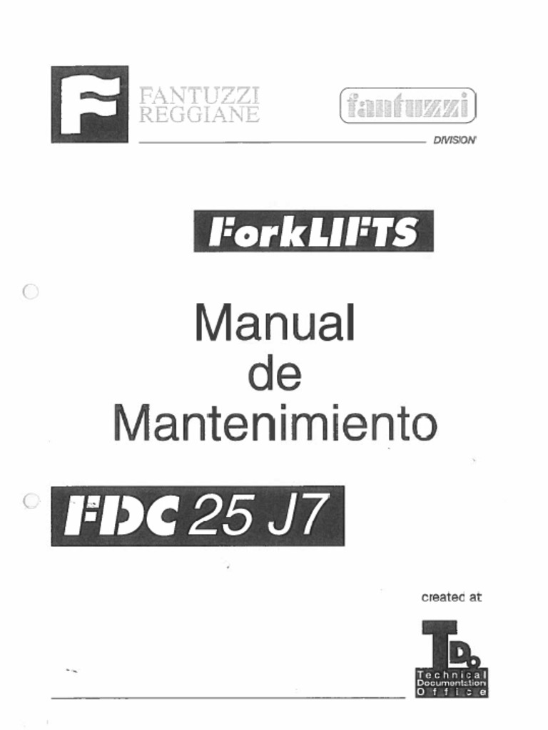 Manual Fantuzzi M. Mantenimiento | PDF