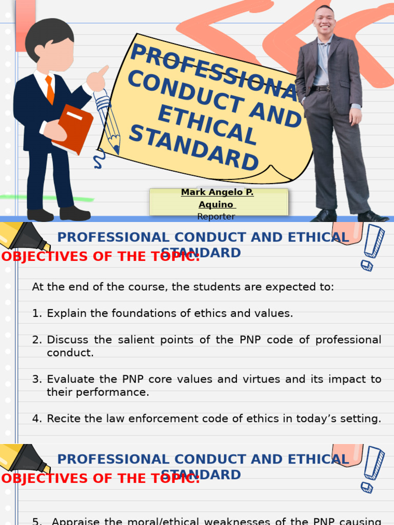 AQUINO - Professional Conduct and Ethical Standards | PDF | Morality ...