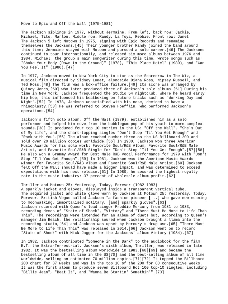MJ Doc 4 | PDF | Pop Music | Popular Music