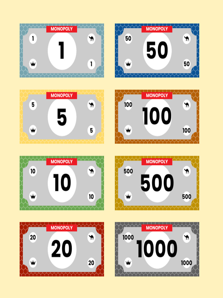 Monopoly Money Template | PDF