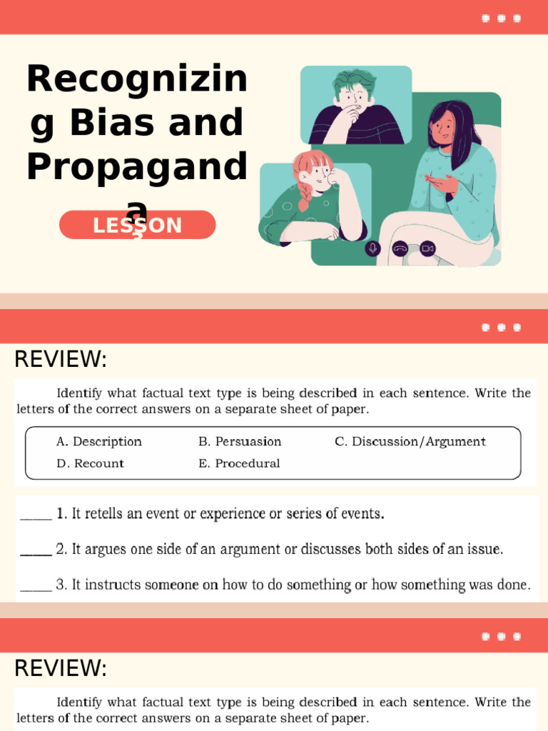 Recognizing Propaganda | PDF | Propaganda | Bias