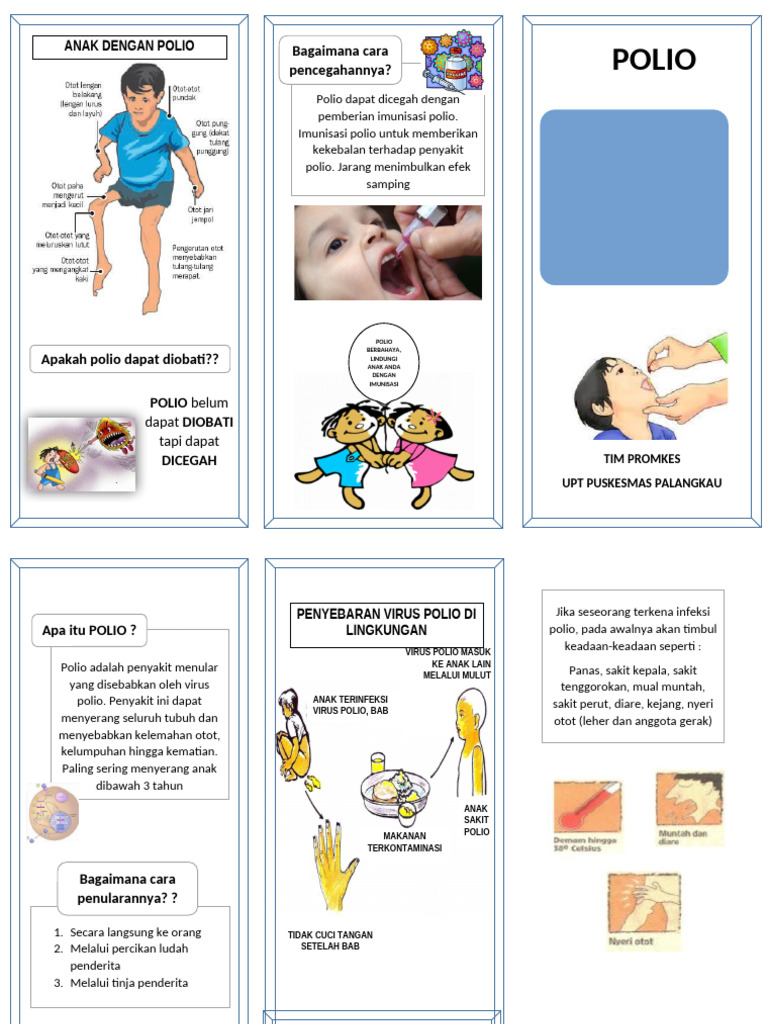 Leaflet Penyuluhan POLIO | PDF