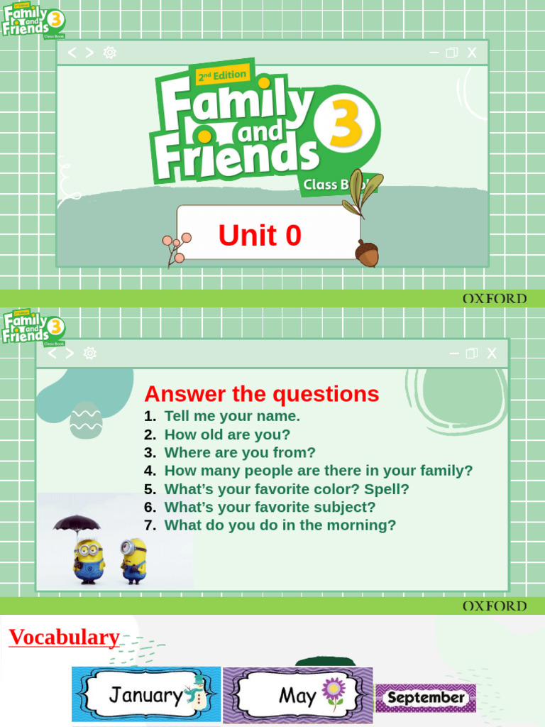 FF3-Unit 0-Lesson 4 - K25 Sat 22nd | PDF