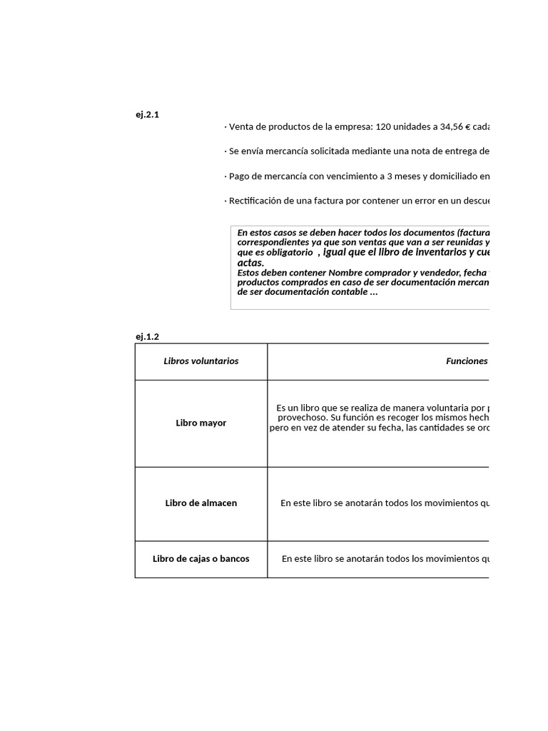 Ejercicio 2 Unidad 1 | PDF