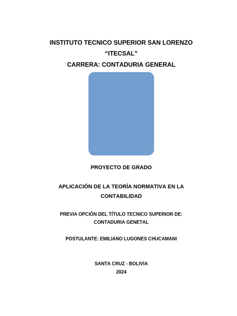 Proy. Lugones - Itecsal - 24 | PDF | Contabilidad | normas internacionales de INFORMACION FINANCIERA