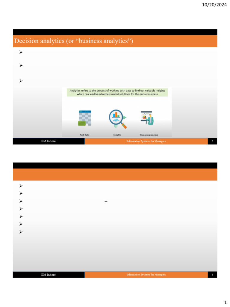 Session 3 and 4 - ISM - SS | PDF | Analytics | Data