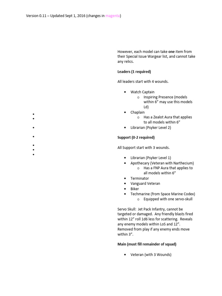 Deathwatch Campaign Sequel | PDF