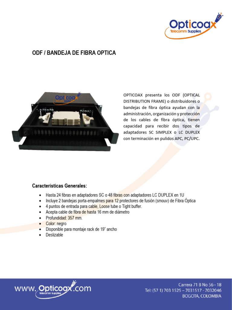 Ficha Tecnica Odf | PDF