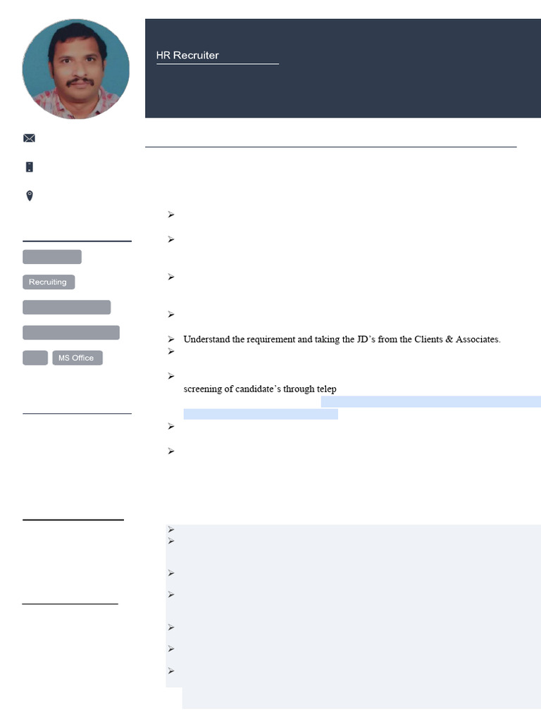 Naveen's Resume PRINT - Copy ADDRESS HR1 | PDF | Recruitment | Logistics