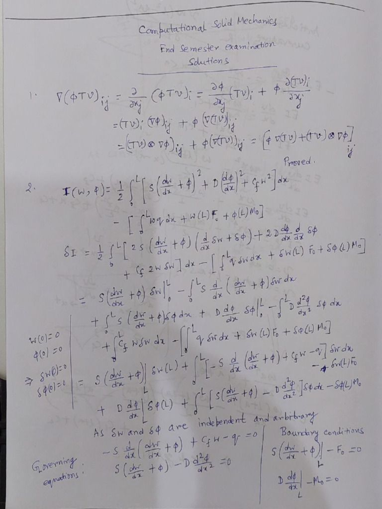 End Sem Solutions | PDF