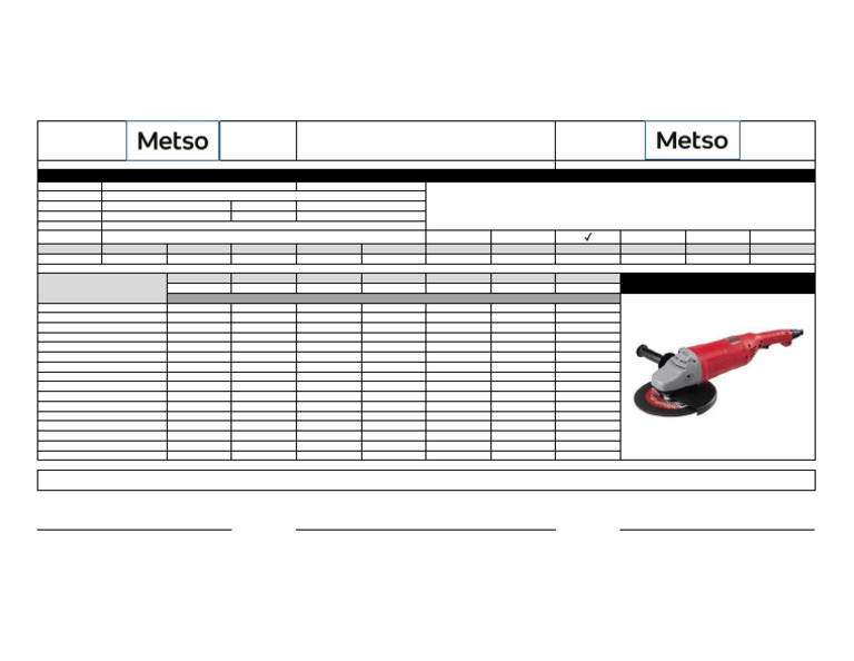Check List Esmeril | PDF