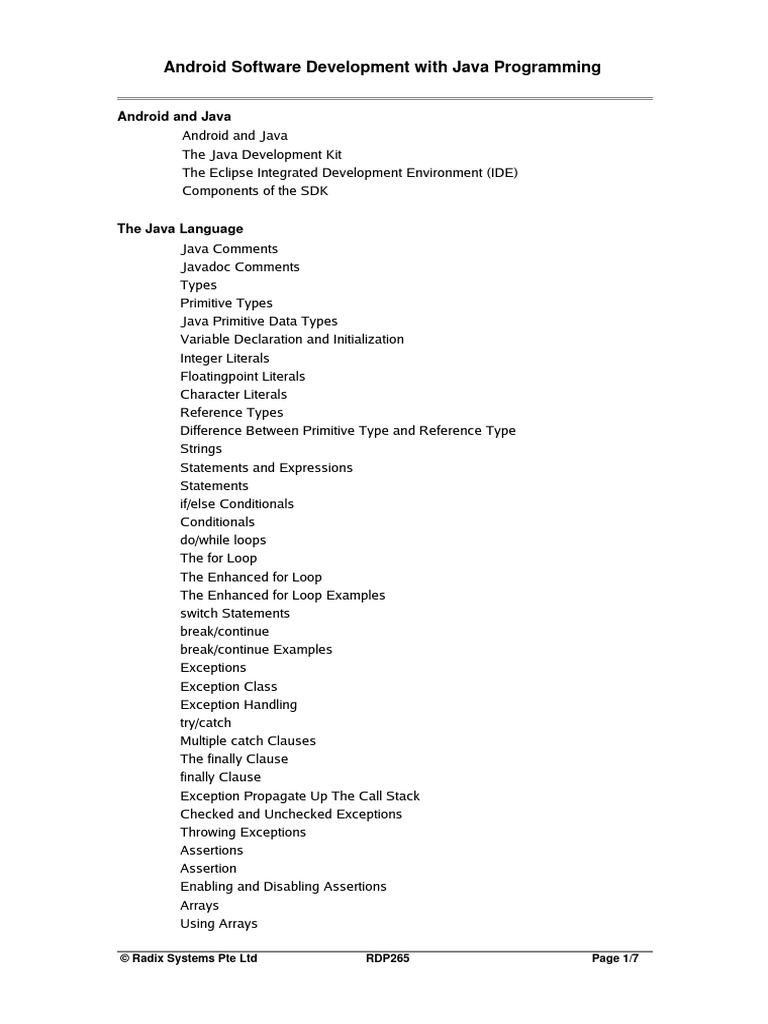 AndroidJavaProgramming RDP265 | PDF | Method (Computer Programming) | Inheritance (Object ...